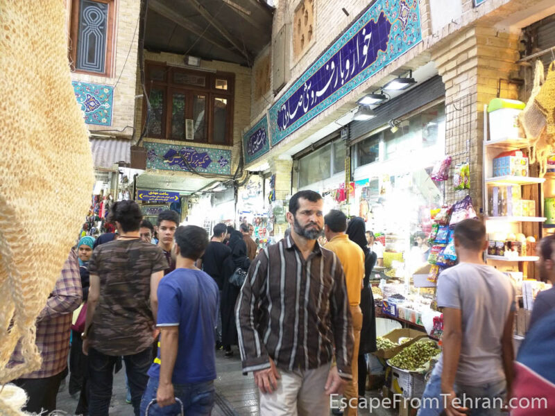 Tajrish Bazaar in North Tehran - Escape from Tehran